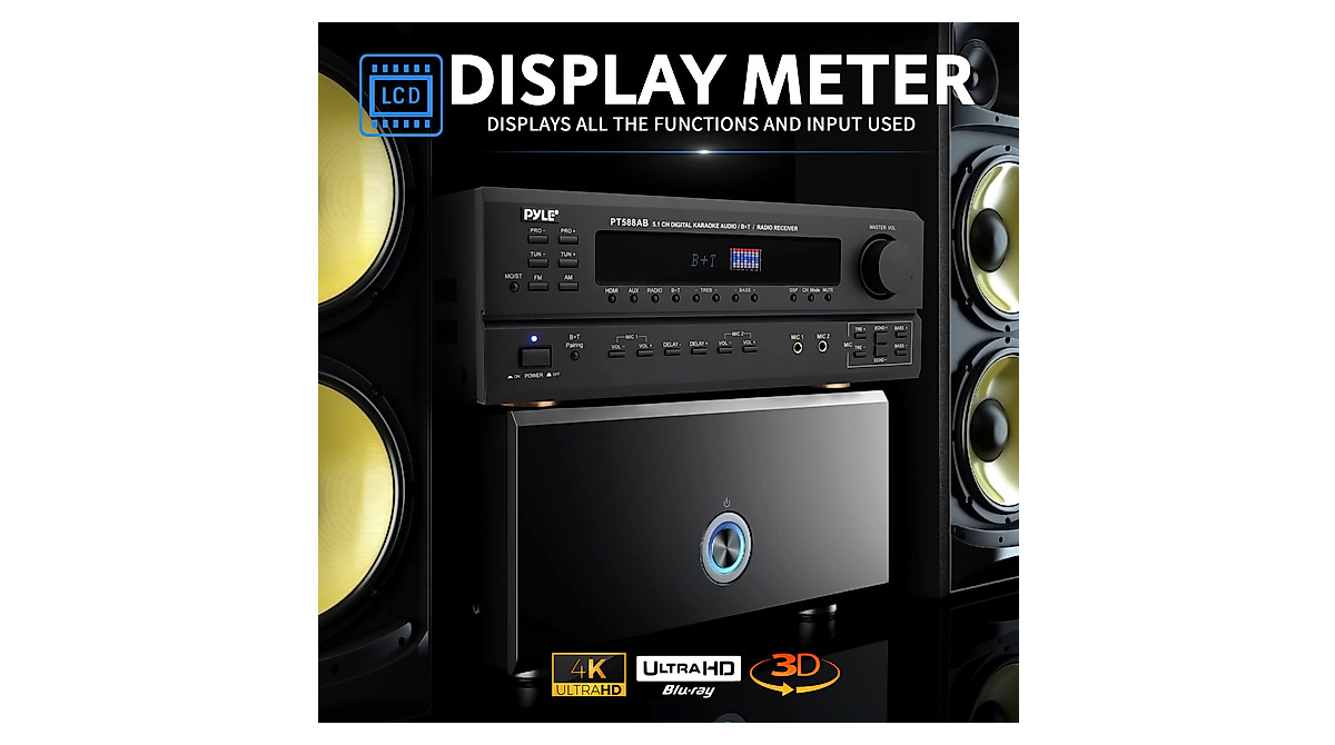 Pyle 420W 5.1 Bluetooth Home Theater Amplifier