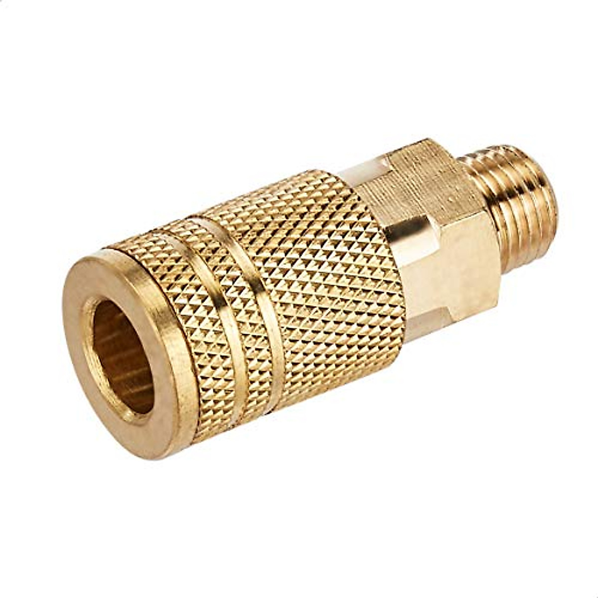 Amazon Basics Quick Connect Brass Air Coupler and Plug Kit - 1/4-Inch NPT Fittings - 14-Piece