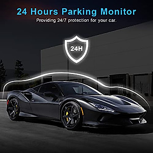 Edospor Dash Cam for Cars with 64G SD Card, 3'' IPS Screen Car Camera, 176° Wide Angle Dash Camera, 1080P FHD Dashcam with IR Night Vision, Loop Recording, Parking Mode, G-Sensor, WDR