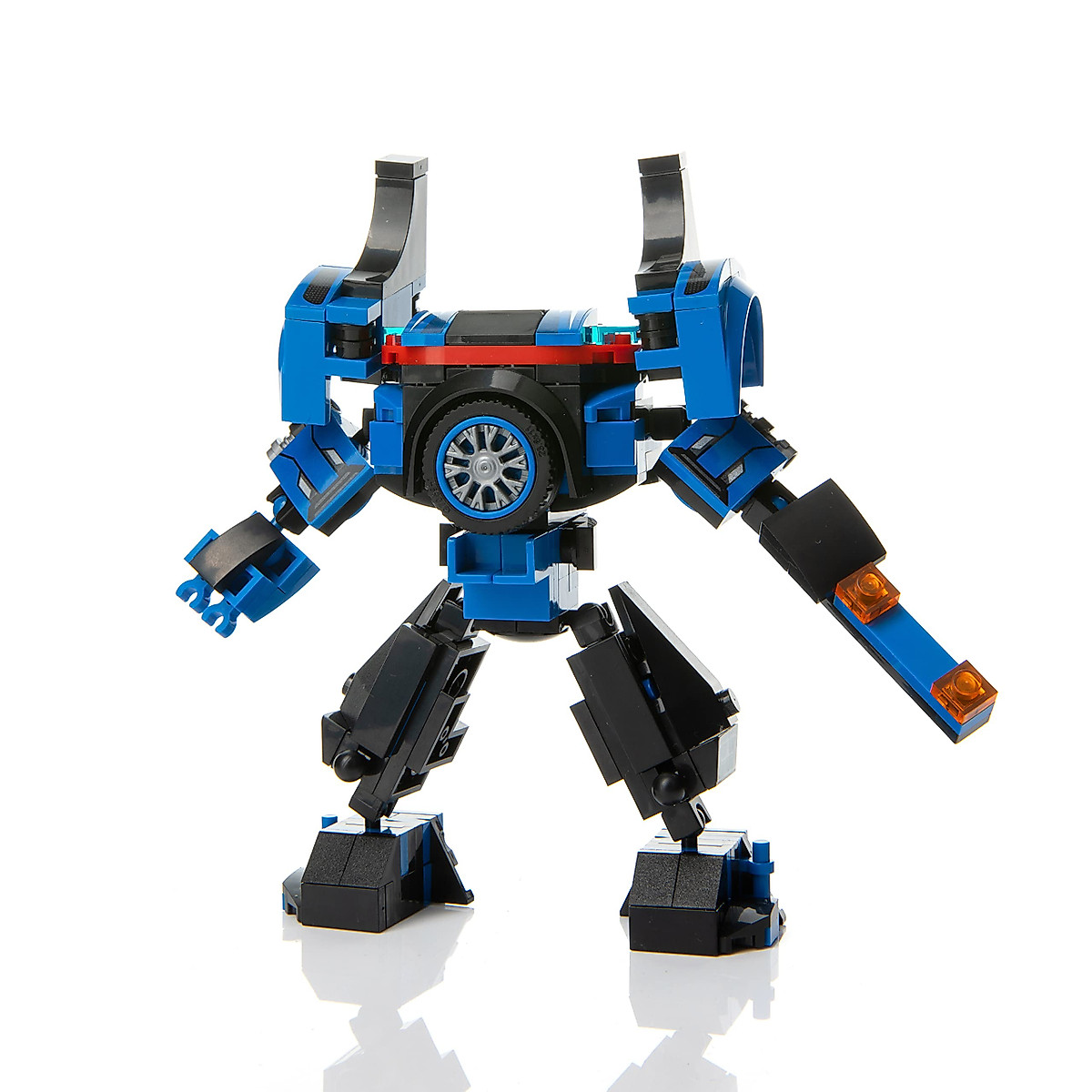 Block Builder Bugatti Racing Car Building Block Set (237 Pieces). Racing Car Building Blocks for Kids and Adults (Blue)