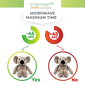 Thermal-Aid Zoo Microwavable Stuffed Animal - Plush Toy and Hot Cold Pack - Ollie The Koala