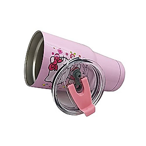 Anime Water Bottle Cute Office Supplies Pink Coffee Cup 30 oz Tumbler Stainless Steel Sippy Cup For Car, Cartoon Vacuum Insulated with Slider Lid Stainless Steel Anime Water Glasses For Desk