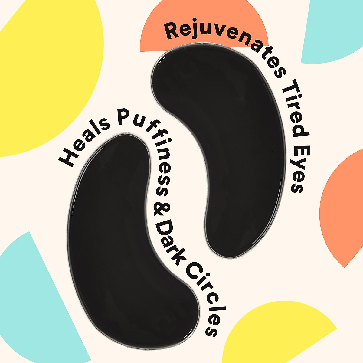 BLAQ Award Winning Eye Patches for Dark Circles, Wrinkles and Puffiness. Hydrating and Cooling with Marine Algae and Activated Charcoal, Dermatologically Tested, Vegan, Hyaluronic Acid, 5-Pairs