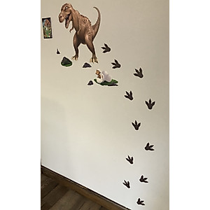 Dinosaur Wall Decals – Dino Decor Art Stickers for Boys & Kids Bedrooms, Playroom Murals & Decorations (T-Rex & Baby)