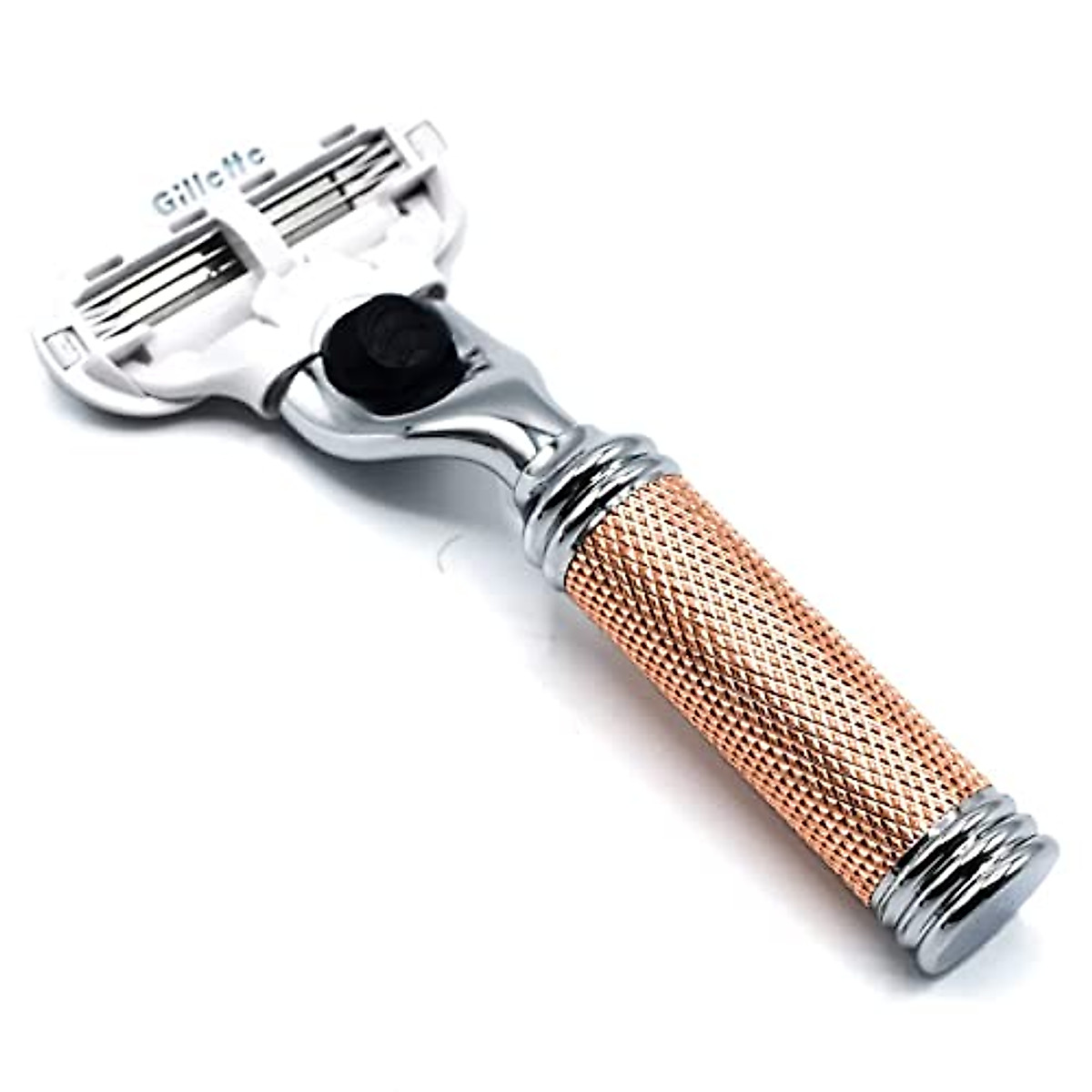 Parker Safety Razor, Gillette Venus Compatible Women’s Travel Sized Triple Blade Razor – Includes Saddle Brown Leather Razor Travel Case & One Cartridge