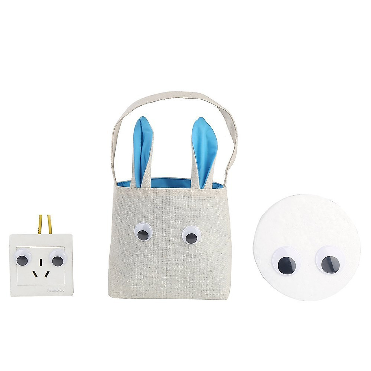 DECORA 500 Pieces 25mm Plastic Wiggle Eyes Self-adhesive Googly Eyes for Scrapbooking DIY Crafts Doll Masking Supply