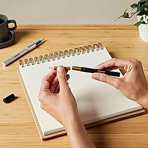 Derwent Pencil Extender Set, Silver and Black, for Pencils up to 8mm, (2300124), 2 Count (Pack of 1)