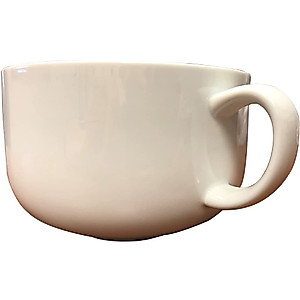 GiftsForYouNow Any Message Personalized Cereal Bowl, Holds up to 32 oz., White Ceramic Bowl, Cereal Bowl with Handle