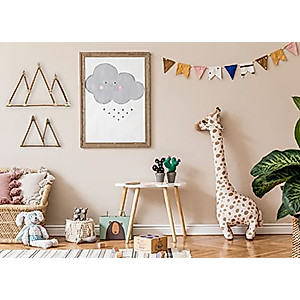 Lucky Love Mountain Decor & Woodland Decor for the Baby Boy or Baby Girl Boho Nursery and Kids Playroom Wall Decor| Lightweight, Easy To Hang and Made of Rattan