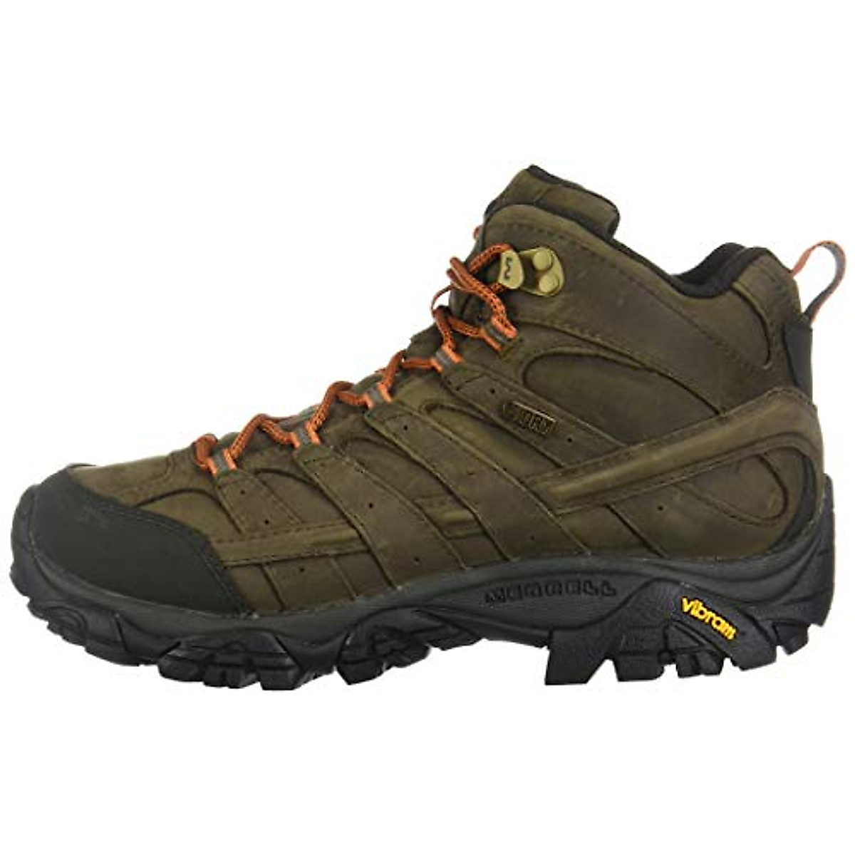 Merrell Men's Moab 2 Prime MID Waterproof Hiking Boot, Canteen, 12