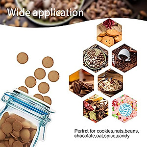 Enkrio 20 Mason Jar Bottles Bags Reusable Snack Bags Food Storage Bags Zipper Sealed Sandwich Bags Snack Storage Food Saver Bags for Nuts Cookies Freezer Safe