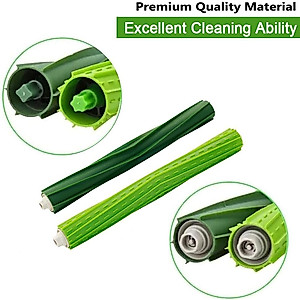 Replacement Parts for iRobot Roomba s9 (9150) s9+ s9 plus (9550) S-Series Vacuum Cleaner 24 Pack, 2 Pack of Multi-Surface Rubber Roller Brushes, 6 Filters, 6 Side Brushes, 6 Dust Bags and 2 Tools