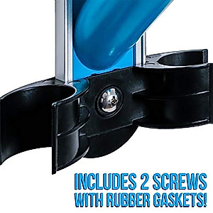 U.S. Pool Supply Pool Cleaning Accessory Organizer and Holder Rack - Store Poles, Brushes, Nets, Vacuums - Caddy Hanger for Swimming Pool Spa Attachment Accessories