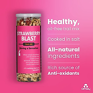 Omay Foods Strawberry Blast Trail Mix, 160G