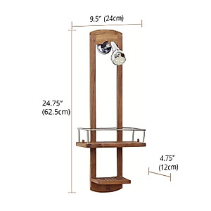 AquaTeak The Original Moa Small Teak Shower Caddy