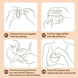 haakaa Disposable Nursing Pads Breast Pads for Breastfeeding Essentials, Super Absorbent & Soft Comfortable, Individually Wrapped - 36 Count