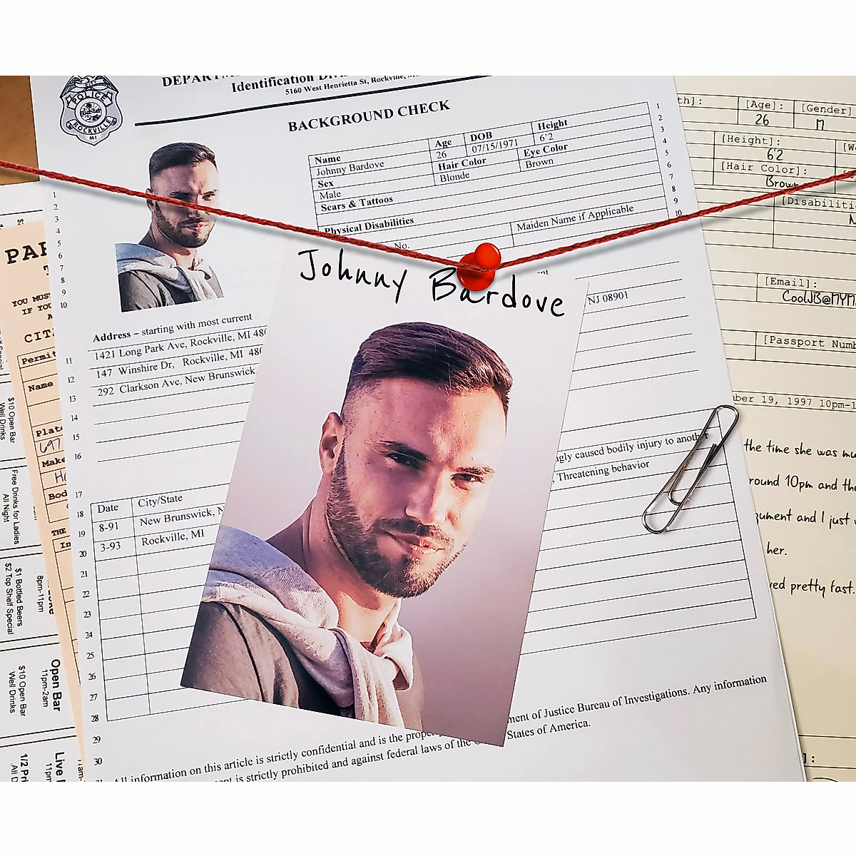 Detective Murder Unsolved Murder Mystery Game - Murder @ Park Place - Unsolved Murder Mystery Cold Case Files Game