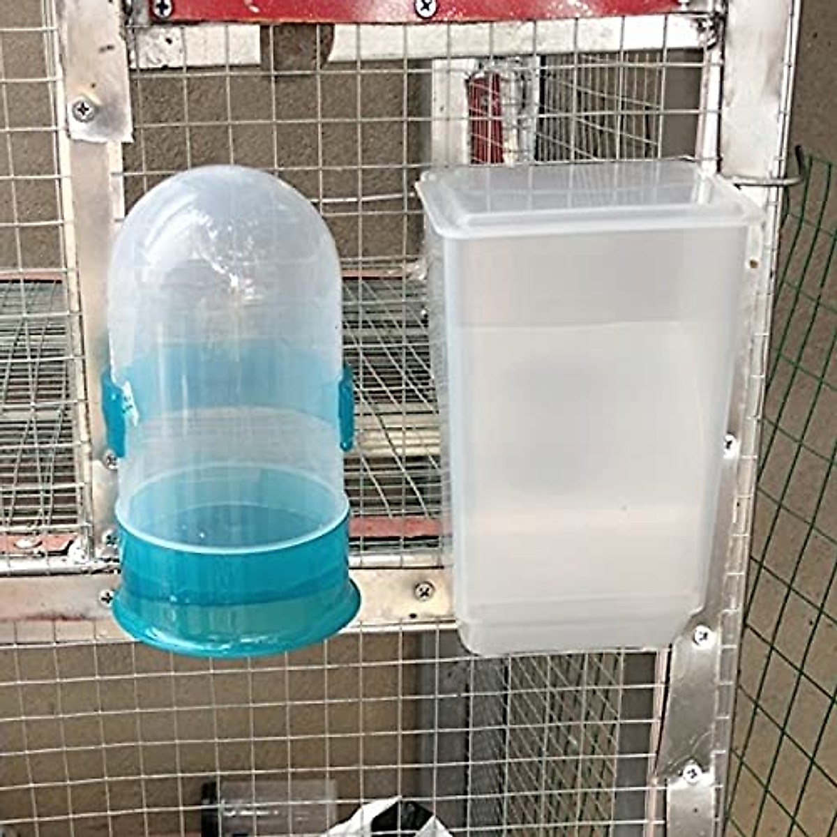Automatic Pigeon Bird Feeder -Parrot Feeder Cage Accessories Supplies for Parakeet Canary Cockatiel Finch