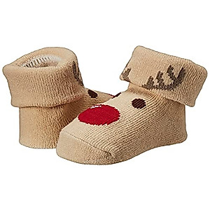 Hudson Baby Unisex Baby Socks Boxed Giftset, Reindeer, One Size