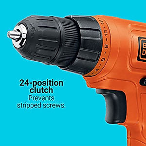 BLACK+DECKER 20V MAX* POWERECONNECT Cordless Drill/Driver + 30 pc. Kit (LD120VA)