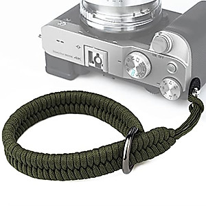 Qiang Ni Camera Wrist Strap: Green Paracord Camera Hand Strap for Dslr or Mirrorless Cameras - Camera Wrist for Photographers Quick Release