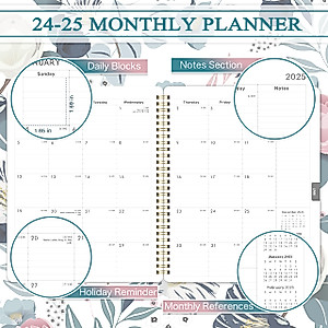 2024-2025 Planner - JUL 2024 - JUN 2025, Academic Planner 2024-2025, 2024-2025 Planner Weekly and Monthly with Tabs, 8" x 10", Perfect Daily Organizer