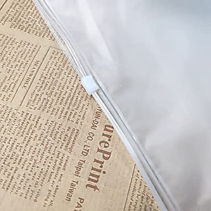 CherryPig JSJSYO 50Pcs Travel Storage Bags Frosted Resealable Bags Zip Lock Storage Plastic Bags Luggage Organiser Pouch Space Saver Storage for Clothes School Trip Size 14x10in