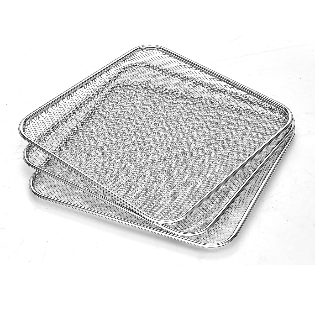 Septree 1PC Multifuction Stainless Steel Tray/Colander, Premium Drying Trays Mesh Racks for Beef Jerky, Fruit, Meat, Pet treats