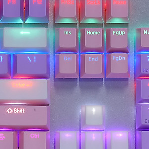 Gaming Keyboard, 104 Keys Ergonomic RGB Backlit Keyboard,Wired Keyboard with Wide Compatibility,Durable and Potable Mechanical Keyboard, Gaming PC Keyboard for Windows for OS (