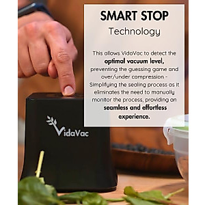 VIDAVAC Multifunctional Electric Mason Jar Vacuum Sealer WHITE– Compatable with Regular & Wide Mouth Jars, Containers, Bags & Wine Bottles – Canning/Pickling/Fermanting and Storage Solution. (White)