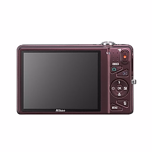 Nikon COOLPIX S5200 Wi-Fi CMOS Digital Camera with 6x Zoom Lens (Plum) (OLD MODEL)