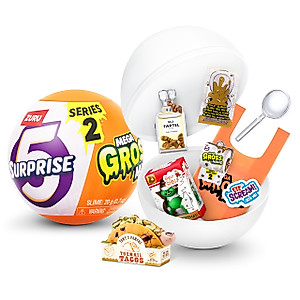 5 Surprise Mega Gross Minis Series 2 by ZURU Boys, Mystery, Collectible, Mini, Parody, Slime
