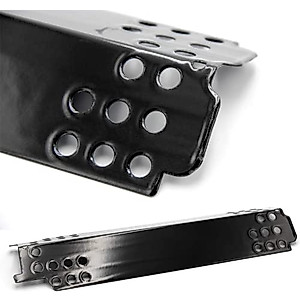 Hisencn 15 inch Grill Heat Plate Replacement for Charbroil 463436213, 463436215, 466334613, 466342014, Porcelain Steel Heat Tent Shield Deflector for Kenmore 16113, 16115, G432-0096-W1, 15"