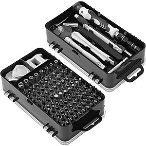 [2023 Upgraded] AXTH 115 in 1 [Military-Grade] Precision Screwdriver Set Professional Magnetic Mini Repair Tool Kit for Phone, Computer, Watch, Laptop, Xbox, Macbook, Eyeglass, Electronic