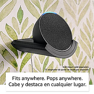 Echo Pop | Full sound compact smart speaker with Alexa | | International Version with EU Power Adaptor | Charcoal