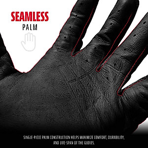 Franklin Sports Chrome Powerstrap™ Batting Gloves - Black - Adult X-Large