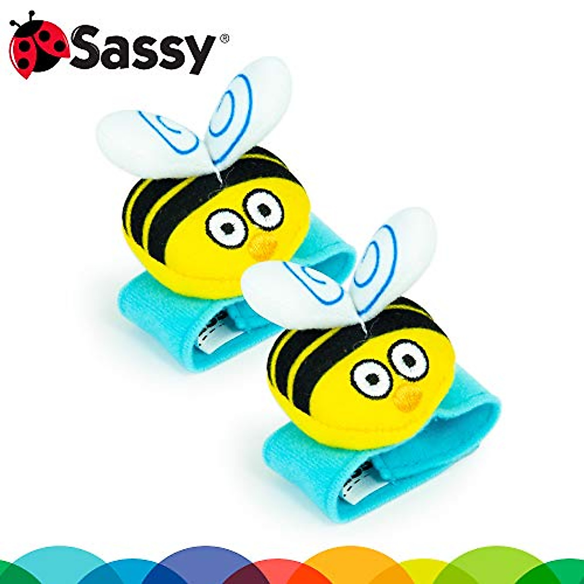 Baby's First Rattles Developmental Giftset for Newborns + | Includes Wrist Rattles, Hourglass Rattle, 9 pc Ring O’ Links, and Grasp & Spin Rattle