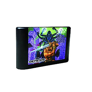 Royal Retro Rastan Saga II - USA Label Flashkit MD Electroless Gold PCB Card for Sega Genesis Megadrive Video Game Console (Region-Free)