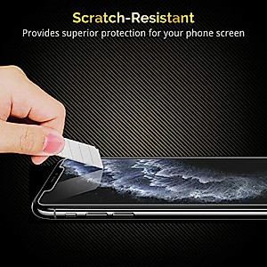 UNBREAKcable 3-Pack Screen Protector for iPhone 11 Pro Max/iPhone Xs Max, Double Shatterproof Tempered Glass [Easy Installation Frame] [9H Hardness] [HD Clear] [Case Friendly] for iPhone 6.5 inch