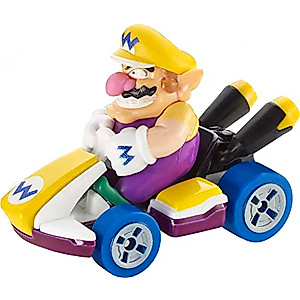 Hot Wheels Mario Kart Vehicle 4-Pack, Set of 4 Fan-Favorite Characters Includes 1 Exclusive Model, Collectible Gift for Kids & Fans Ages 3 Years Old & Up