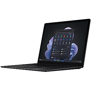 Microsoft Surface Laptop 5 13.5" Touchscreen Notebook - 2256 x 1504 - Intel Core i7 12th Gen i7-1265U - Intel Evo Platform - 16 GB Total RAM - 512 GB SSD - Matte Black