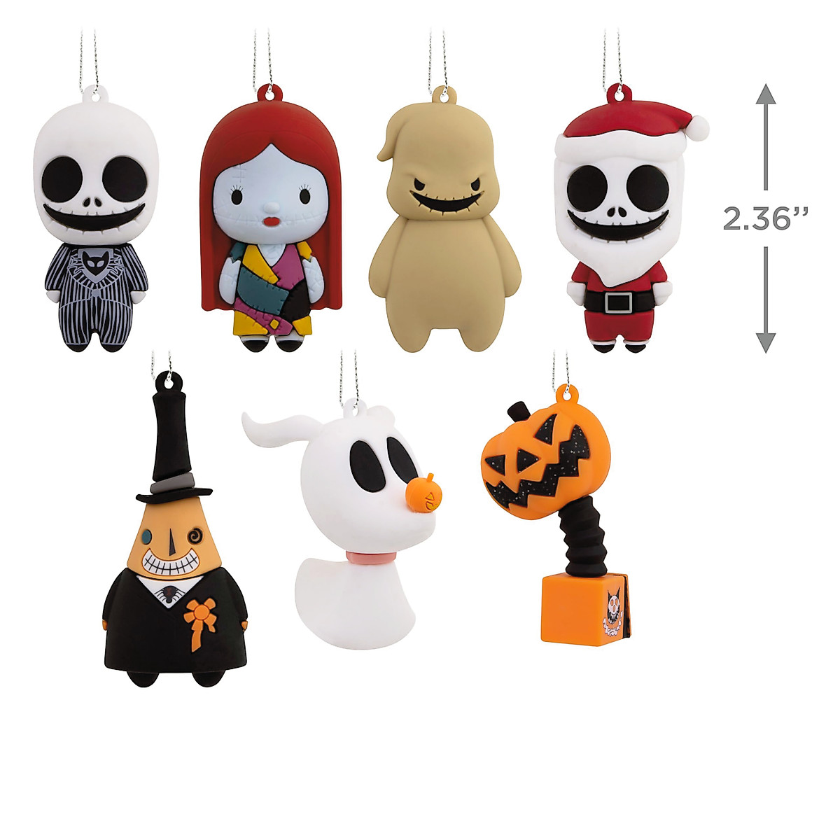 Hallmark Disney Tim Burton's The Nightmare Before Christmas Mystery Christmas Ornaments, Set of 2, Shatterproof