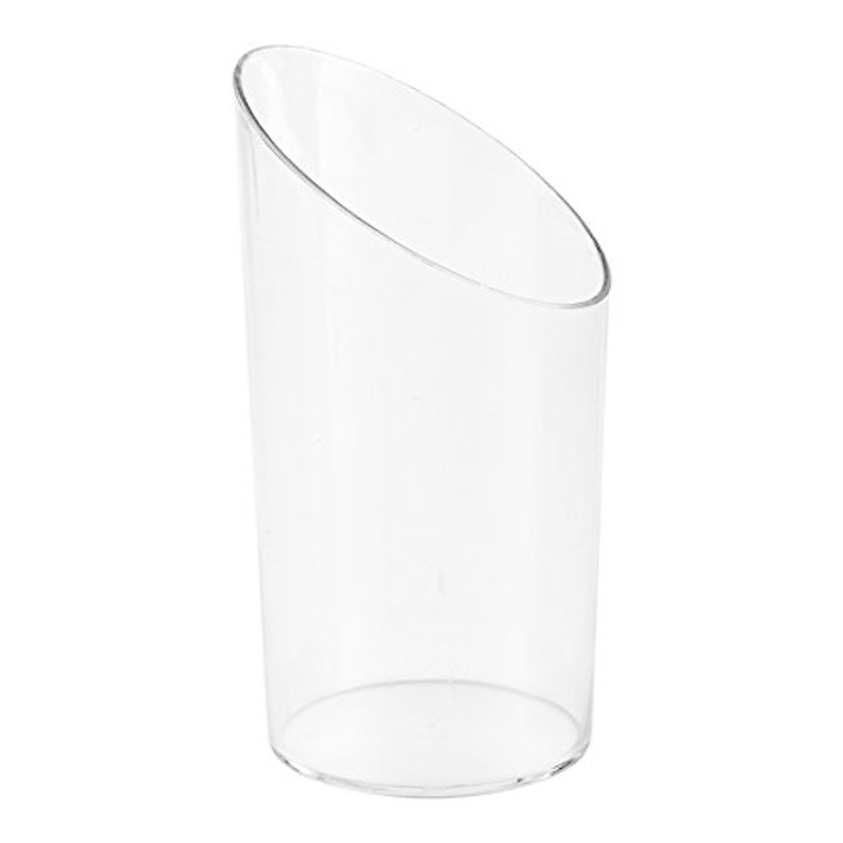 Restaurantware 3 Ounce Shot Glasses 100 Round Incline Cups - With Clear Finish Disposable Plastic Shot Glasses For Serving Samples At Wedding Banquets And Catered Events