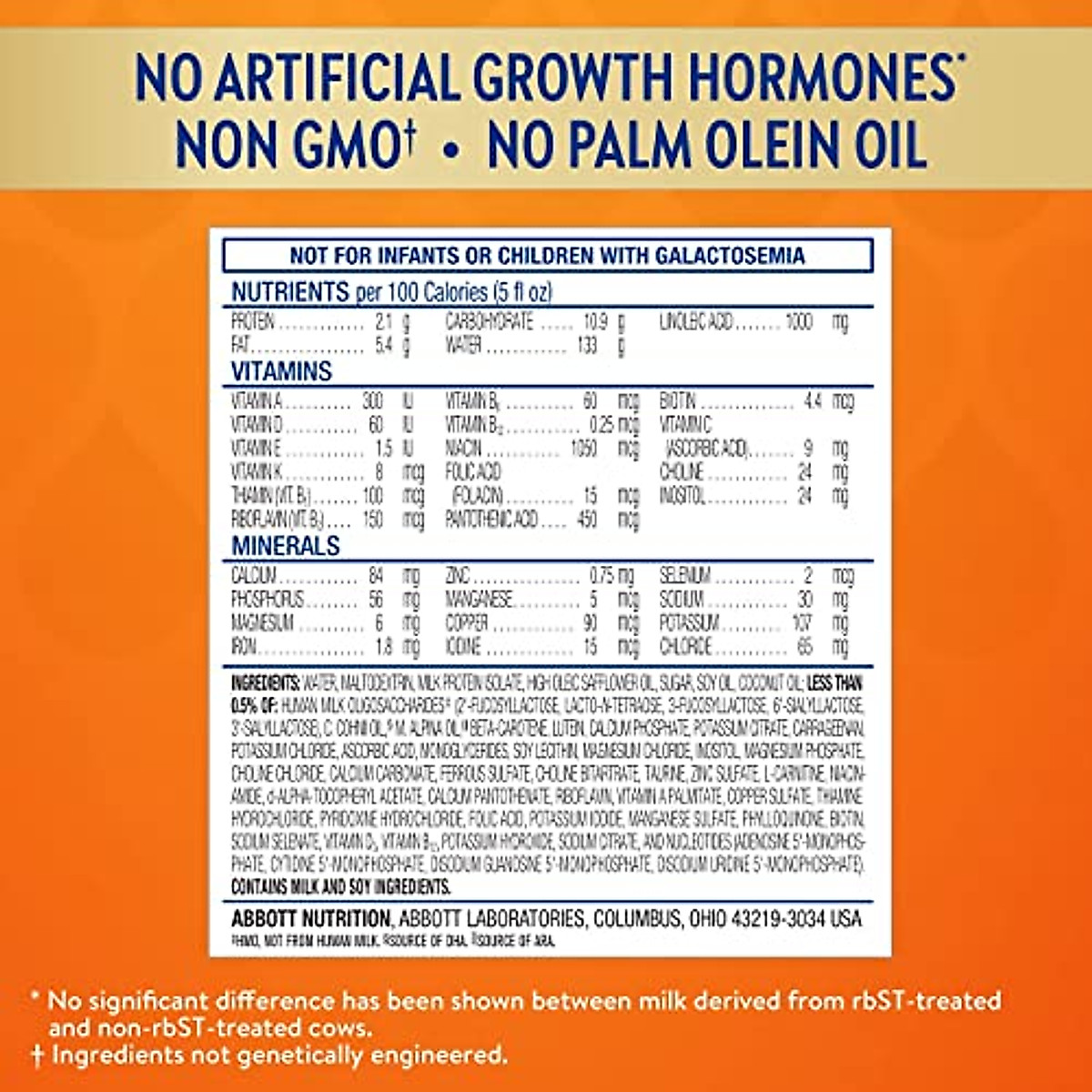 Similac 360 Total Care Sensitive Infant Formula, with 5 HMO Prebiotics, for Fussiness & Gas Due to Lactose Sensitivity, Non-GMO, Baby Formula, Ready-to-Feed 32-fl-oz Bottle (Pack of 6)