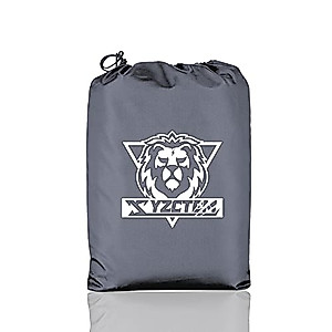 XYZCTEM Riding Lawn Mower Cover,Tractor Cover Fits Decks up to 54", Heavy Duty 420D Polyester Oxford Waterproof,Durable, UV, Water Resistant Covers for Your Rider Garden Tractor(Grey,72"L x 54"W x 46"H)