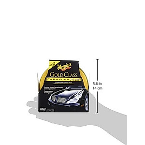Meguiar's Gold Class Carnauba Plus Premium Paste Wax Bundle With Foam Pad & Microfiber Cloth (3 Items)