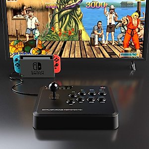 MAYFLASH ARCADE STICK F101 for Nintendo Switch/PC/PS3/Android/Neogeo mini/SEGA MEGA Drive mini/SEGA GENESIS mini