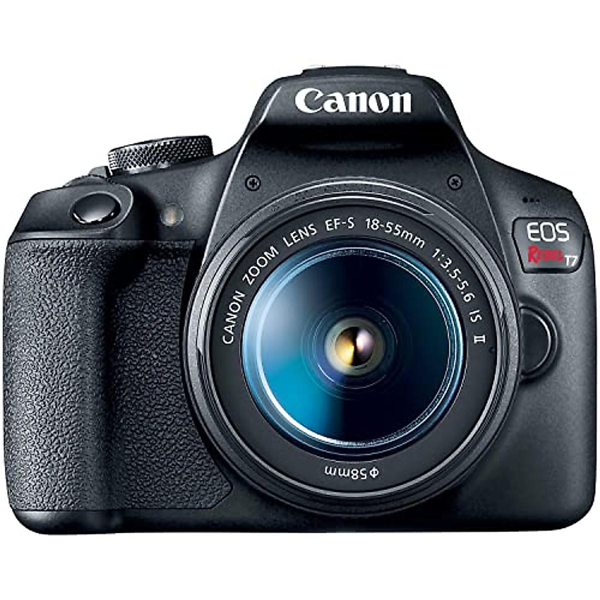 Camera Bundle for Canon EOS Rebel T7 DSLR Camera with EF-S 18-55mm f/3.5-5.6 is II Lens and Accessories Kit (64GB, Hand Grip Tripod, Flash, and More) (Renewed)