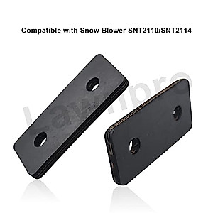 2-Pack ARP2101 Steel Auger Rubber Paddles Compatible with 21'' Snow Blower SNT2110/SNT2114, Black