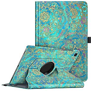 Fintie Rotating Case for Samsung Galaxy Tab S5e 10.5 2019 Model SM-T720/T725/T727, Premium PU Leather 360 Degree Swivel Stand Cover with Auto Sleep/Wake, Shades of Blue